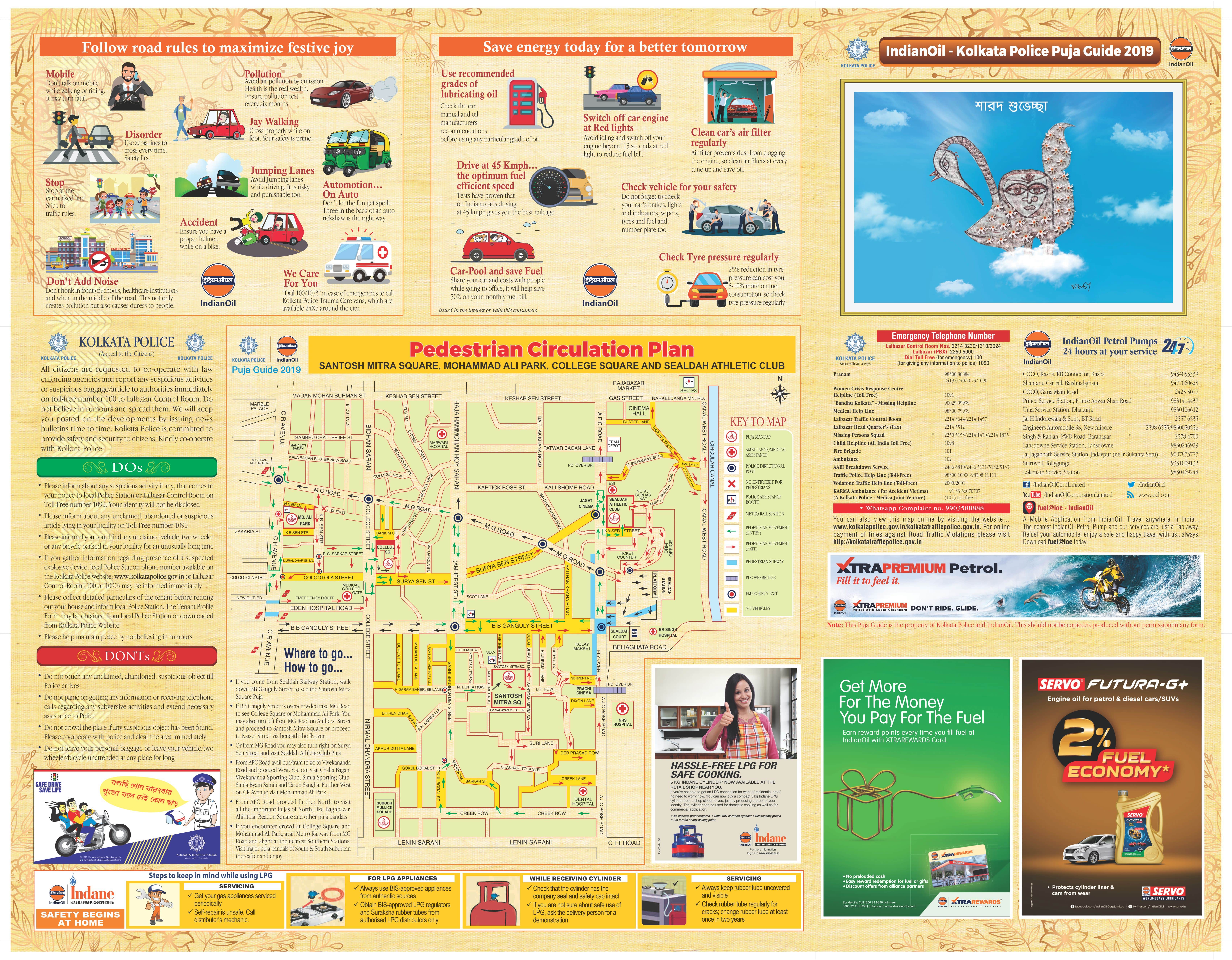 Durga Puja Road Map 2023, Pedestrian Circulation Plan 2023 | Indian ...