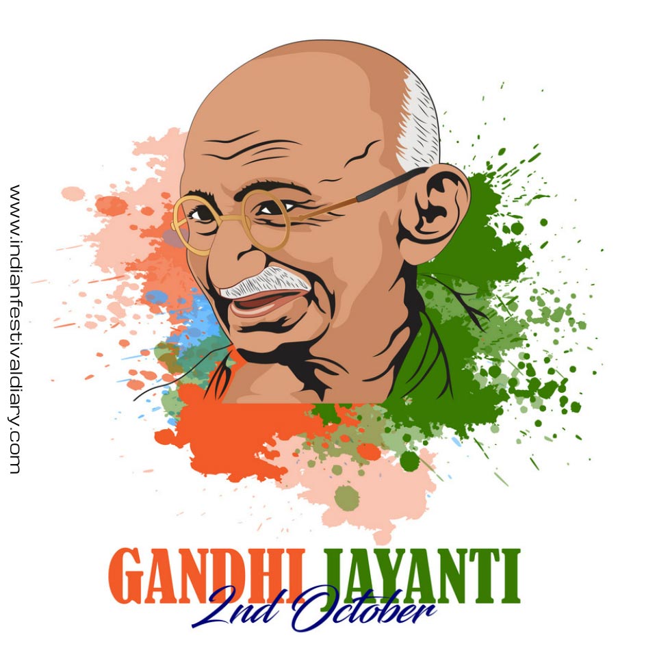 Gandhi Jayanti Greetings 2024 Indian Festival Diary